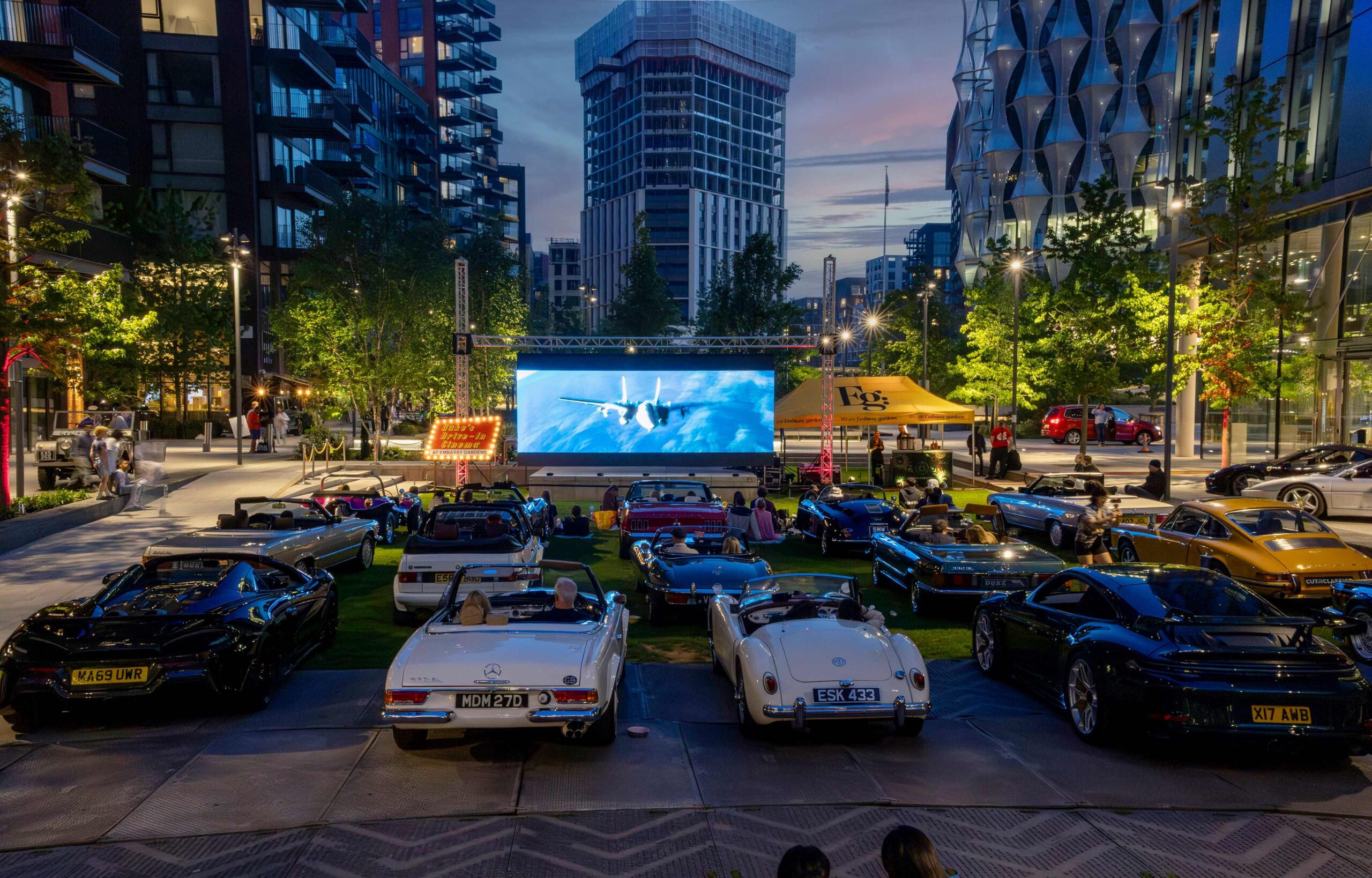 Embassy Gardens Hosts Classic Car Drive-In Cinema - The Communication ...